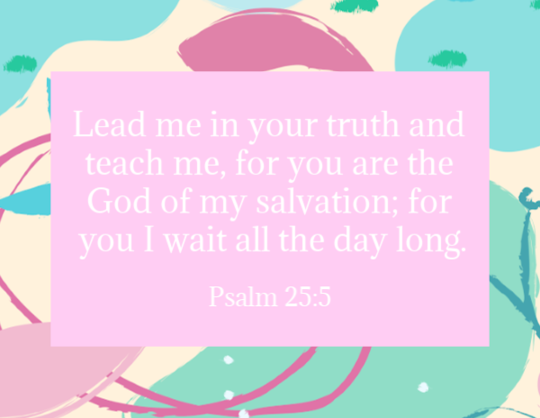 Anchored Printable: Psalm 25:5 – Anchored Voices